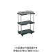 _OCAHOL_●荷台は堅牢なリブ構造です。●薬品や溶剤にも侵されにくく耐久性に優れています。●台上に滑り止め用ゴムが4ヵ所ついています。●上部天板に柵が付いていて荷崩れを防止します。(軽量物の積載時)●組立式●3段式●自在キャスター、自在...