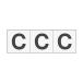 _OCAHOL_●屋内外使用可能です。●アルファベット管理に便利です。●透明地・黒英字●塩化ビニール(PVC)_OCAHOL_インテリア・家具・収納 ＞ 屋外用品・ガーデニング ＞ 安全用品 ＞ 安全標識