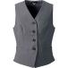 住商モンブランのコンシェルジュ　ベスト、レディス、裏地付、ストレッチ、チャコールグレー_OCAHOL_住商モンブランのコンシェルジュ　ベスト、レディス、ストレッチ機能を付与、ポリエステル１００％でありながらウールを思わせるなめらかな風合い　...
