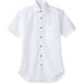 住商モンブランの飲食・カフェ　シャツ、男女兼用、半袖、ホワイト_OCAHOL_住商モンブランの飲食・カフェ　シャツ、男女兼用、黒いボタンを効かせたモードなシャツ_OCAHOL_文房具・オフィス・手芸 ＞ 作業服・ユニフォーム ＞ 事務服・ス...