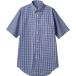 住商モンブランの飲食・カフェ　シャツ、男女兼用、半袖、ネイビー　ギンガムチェック_OCAHOL_住商モンブランの飲食・カフェ　シャツ、形態安定素材を使用、豊富なアイテムを自由に組み合わせて、シチュエーションに合わせたコーディネートが可能、さ...