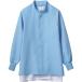 住商モンブランの工場白衣　ブルゾン、男女兼用、長袖、ブルー、袖ネット、腰ネット付_OCAHOL_住商モンブランの工場白衣　ブルゾン、抗菌・透け防止・吸汗速乾・制電機能を付与、毛髪、チリ、ホコリの付着を抑える新素材を採用_OCAHOL_文房具...
