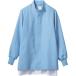 住商モンブランの工場白衣　ブルゾン、男女兼用、長袖、ブルー、袖ネット、腰ネット付、ＥＣＯ商品_OCAHOL_住商モンブランの工場白衣　ブルゾン、抗菌・透け防止・吸汗速乾・制電機能を付与、優れた通気性でムレ感を軽減し、高温多湿環境下でもサラリ...