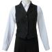 住商モンブランの飲食・カフェ　ベスト、レディス、ブラック、襟付き_OCAHOL_住商モンブランの飲食・カフェ　ベスト、制電機能を付与、フォーマル感のある襟付きベストで迎える、最上級のおもてなし_OCAHOL_文房具・オフィス・手芸 ＞ 作業...