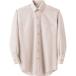 住商モンブランの飲食・カフェ　シャツ、男女兼用、長袖、ベージュストライプ、ボタンダウンタイプ_OCAHOL_住商モンブランの飲食・カフェ　シャツ、ボタンホールのカラーステッチがポイント_OCAHOL_文房具・オフィス・手芸 ＞ 作業服・ユニ...