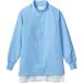 住商モンブランの工場白衣　ブルゾン、男女兼用、長袖、ブルー、袖口ネット付、腰ネット付_OCAHOL_住商モンブランの工場白衣　ブルゾン、制電機能を付与、耐久性に優れ、厚みのあるイージーケア素材。下衣は住商モンブラン　RS7711-4、RS7...