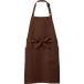 住商モンブランのエプロン、男女兼用、ブラウン、フリーサイズ、首掛けタイプ_OCAHOL_住商モンブランのエプロン、防汚・制電機能を付与した男女兼用、スタイリッシュな定番エプロンです。_OCAHOL_文房具・オフィス・手芸 ＞ 作業服・ユニフ...