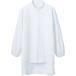 住商モンブランの工場白衣　ブルゾン、男女兼用、長袖、ホワイト、袖ネット、腰ネット付、内ポケット付_OCAHOL_住商モンブランの工場白衣　ブルゾン、抗菌・制電機能を付与、ケープ付帽子の収まりがよく、ほど良い生地厚で異物混入対策効果が高いスタ...