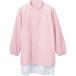 住商モンブランの工場白衣　ブルゾン、男女兼用、長袖、ピンク、袖ネット、腰ネット付、サイドファスナー、内ポケット付_OCAHOL_住商モンブランの工場白衣　ブルゾン、抗菌機能を付与、ケープ付帽子の収まりがよく、薄手素材でで異物混入対策効果が高...