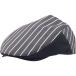 住商モンブランの飲食・カフェ　ハンティングキャップ、男女兼用、フリーサイズ、チャコールストライプ×ブラック_OCAHOL_住商モンブランの飲食・カフェ　ハンティングキャップ、制電機能を付与、豊富なカラーを取り揃えたシンプルなハンティングキャ...
