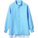 住商モンブランの工場白衣　ブルゾン、男女兼用、長袖、ブルー、袖口ネット付、腰ネット付_OCAHOL_住商モンブランの工場白衣　ブルゾン、透け防止・吸汗速乾・制電機能を付与、ノンプレスで美しい外観を保つ、優れた形態安定性と耐久性。下衣のコーデ...