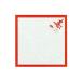赤枠敷紙の120mm角サイズ。_OCAHOL_純白紙を使用した、和菓子等の下に敷いて使用する敷紙です。_OCAHOL_洗剤・ティッシュ・日用品 ＞ ラップ・スポンジ・キッチン消耗 ＞ 紙皿・使い捨て皿 ＞ その他 使い捨て食器