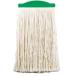 独自技術の編み込み糸を使用した水拭き用房型モップ_OCAHOL_糸を網目状に編み込むことで、糸ヨリの戻りが少なくなり、使用期間が長くなります。また、水分を吸水することで網目が締まり、より強い耐久性を実現します。 糸の重量は３３５ｇです。_O...