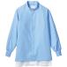 住商モンブランの工場白衣　ブルゾン、男女兼用、長袖、ブルー、腰ネット付、袖口ネット_OCAHOL_住商モンブランの工場白衣　ブルゾン、制電機能を付与、イージーケア性を向上させた薄手素材。下衣は住商モンブラン　RS7711-4がペアです_OC...