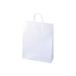 _OCAHOL_シンプルなデザインタイプ。さまざまなシーンで使えます。●手提げ袋●紙袋●色：白●規格：中●幅３２０×高４１０×マチ１１５ｍｍ●入数：１００枚●材質：片艶晒ツヤクラフト紙１００ｇ／平方m●丸ひもハンドル_OCAHOL_文房具・...