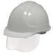 インナーシールド付きのヘルメット。通気孔なし/内装HA2タイプ。_OCAHOL_ライナー入り標準仕様。飛来落下物・墜落時保護兼用・電気用。NPワンタッチアゴひも標準装着。雨垂れ防止溝付き。_OCAHOL_文房具・オフィス・手芸 ＞ 作業服・...