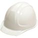 DICプラスチック社のスタンダードヘルメット。通気孔なし/ライナーSYAタイプ。塗装ではない新しい遮熱の提案。名づけて「ヒートバリア」！_OCAHOL_飛来落下物・墜落時保護兼用・電気用。E1ワンタッチアゴひも標準装着。雨垂れ防止溝付き。遮...