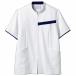 メディカル・介護ウェア/住商モンブラン MONBLANC、CARE UNIFORM ●制菌加工●吸水効果●防汚加工●透け防止効果_OCAHOL_胸元のカラーが効いたアシンメトリーなデザインのメンズジャケットです。襟元のカラーアクセントで襟裏...