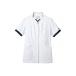 住商モンブラン「プロ・プライド」シリーズの半袖ナースジャケット。襟もとのV字カットが顔まわりをすっきりと、袖口のカラーリングが二の腕をほっそり見せます。_OCAHOL_住商モンブラン「プロ・プライド」シリーズの半袖ナースジャケット。好印象を...