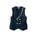 ネイビー×グレーがさわやか！ショールカラーがポイントの、フレンチシックな男女兼用ベスト。_OCAHOL_住商モンブラン×ワールドグループのコラボブランド「ブランシェ」の男女兼用ベスト。フレンチシックなショールカラー風のデザインです。ダブルの...