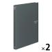 みんな知ってる定番。ダークグレー色。_OCAHOL_●落としても開かないスーパーロックとじ具。●ポケットの中紙の色はグレー。●リング内径／２３ｍｍ。●表紙／ＰＰ。●最大収容枚数／クリヤーブック替紙約７５枚。●ポケット／ＲーＰＰ４０％。_OC...