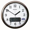 セイコークロック SEIKO 掛け時計 壁掛け 電波時計 温度計 湿度計 銀色メタリック KX244S :KX244S:木馬家具 - 通販 ...
