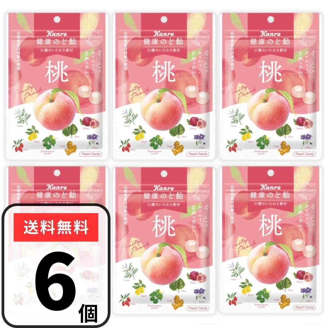 Kanro Kanro 健康のど飴 桃 80g×6袋 健康のど飴 飴、ソフトキャンディ - 最安値・価格比較 - Yahoo!ショッピング｜口コミ・評判からも探せる