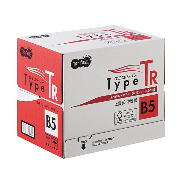 TANOSEE TANOSEE αエコペーパー タイプTR B5 500枚×15束 プリンター用紙、コピー用紙 - 最安値・価格比較 - Yahoo!ショッピング｜口コミ・評判からも探せる