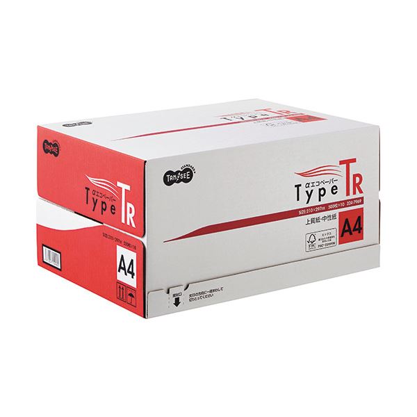 TANOSEE TANOSEE αエコペーパー タイプTR A4 500枚×20束 プリンター用紙、コピー用紙 - 最安値・価格比較 - Yahoo!ショッピング｜口コミ・評判からも探せる