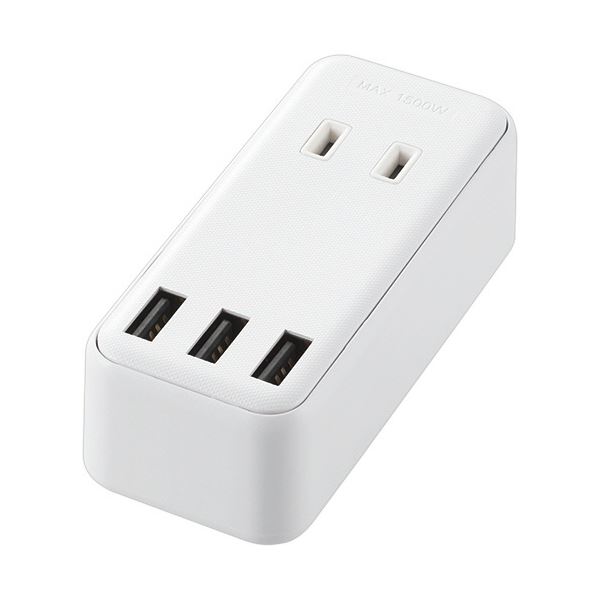 ELECOM エレコム モバイルUSBタップ（直差しタイプ）MOT-U08-23WH 2個口 ホワイト×1個 OA、電源タップ - 最安値・価格比較 - Yahoo!ショッピング｜口コミ・評判 ...