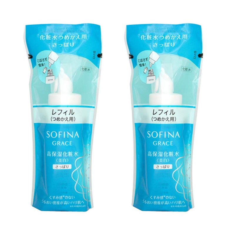 SOFINA ソフィーナ グレイス 高保湿化粧水＜美白＞ （さっぱり） レフィル 130ml ×2個 （医薬部外品） SOFINA GRACE スキンケア、フェイスケア化粧水 - 最安値・価格 ...