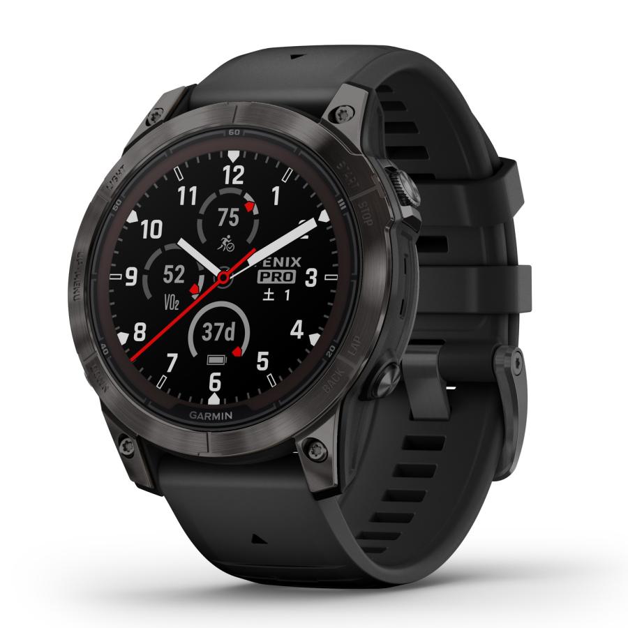GARMIN fenix 7 Pro Sapphire Dual Power Ti Carbon Gray DLC/Black 010-02777-52 fenix（GARMIN） fenix ...