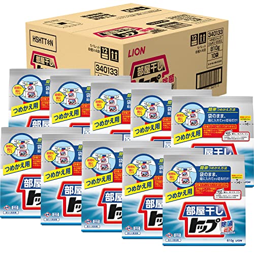 LION ライオン 部屋干しトップ 除菌EX つめかえ用 810g×10個 トップ（LION） 粉末洗剤 - 最安値・価格比較 - Yahoo!ショッピング｜口コミ・評判からも探せる