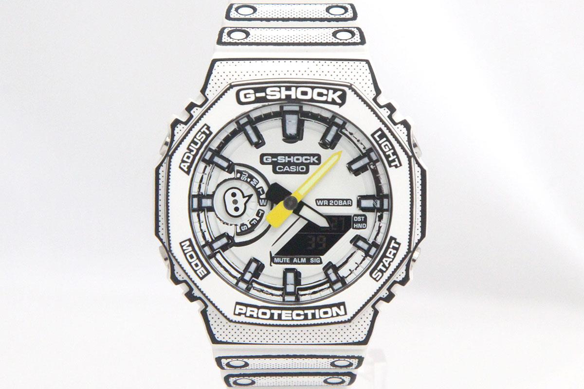 CASIO G-SHOCK MANGA THEMEシリーズ GA-2100MNG-7AJR（ホワイト） G-SHOCK メンズ腕時計 - 最 ...