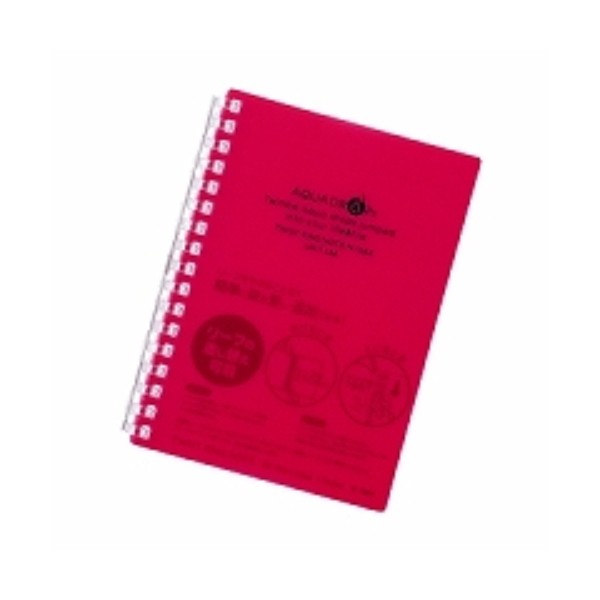 LIHIT LAB. リヒトラブ AQUA DROPs ツイストノート A6 30枚 N1664-3 赤×2冊 AQUA DROPs ノート ...