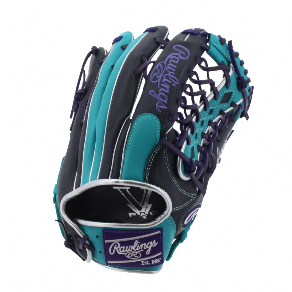 Rawlings HYPER TECH COLOR SYNC 外野手 右投 （ネイビー/Mグリーン） GR4HTCY719-N/MGRN HYPER TECH（ローリングス） 軟式グローブ ...
