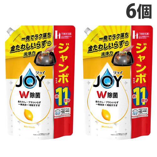 P&G 除菌ジョイコンパクト レモンの香り 詰替用 1425ml ×6 ジョイ(P&G) 台所用洗剤 - 最安値・価格比較 - Yahoo!ショッピング