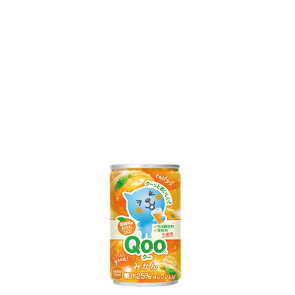 Coca Cola Qoo オレンジ（みかん） 缶 160g×60 Qoo フルーツジュース - 最安値・価格比較 - Yahoo ...