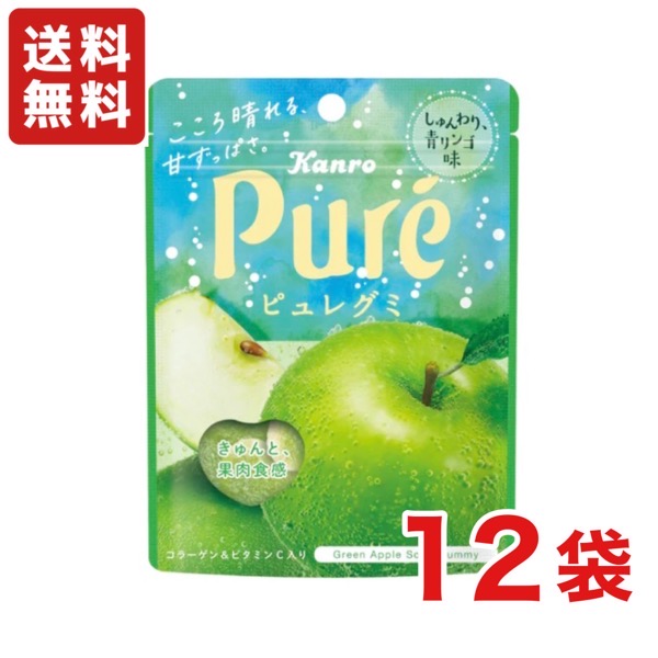 Kanro カンロ ピュレグミ しゅんわり、青りんご 52g×12袋 グミ、ジェリービーンズ - 最安値・価格比較 - Yahoo!ショッピング｜口コミ・評判からも探せる