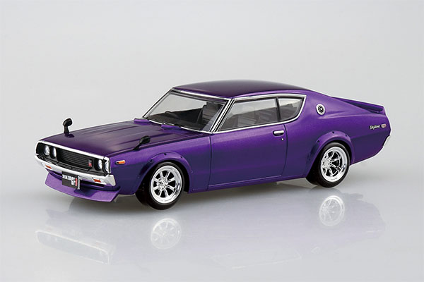 青島文化教材社 ニッサン C110スカイライン GT-R カスタム （メタリックパープル） （1/32スケール ザ・スナップキット No.18-SP3 066843） 自動車の模型、プラモデル ...