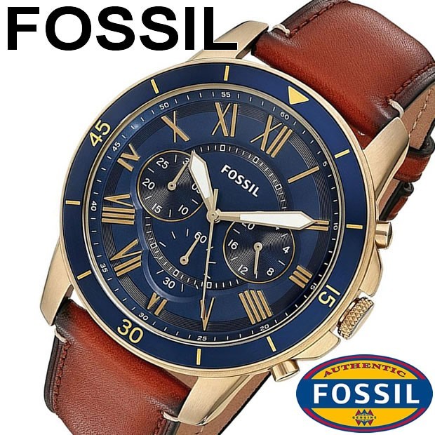 FOSSIL グラント スポーツ クロノグラフ ラゲージレザーウォッチ FS5268 メンズウォッチ - 最安値・価格比較 - Yahoo ...