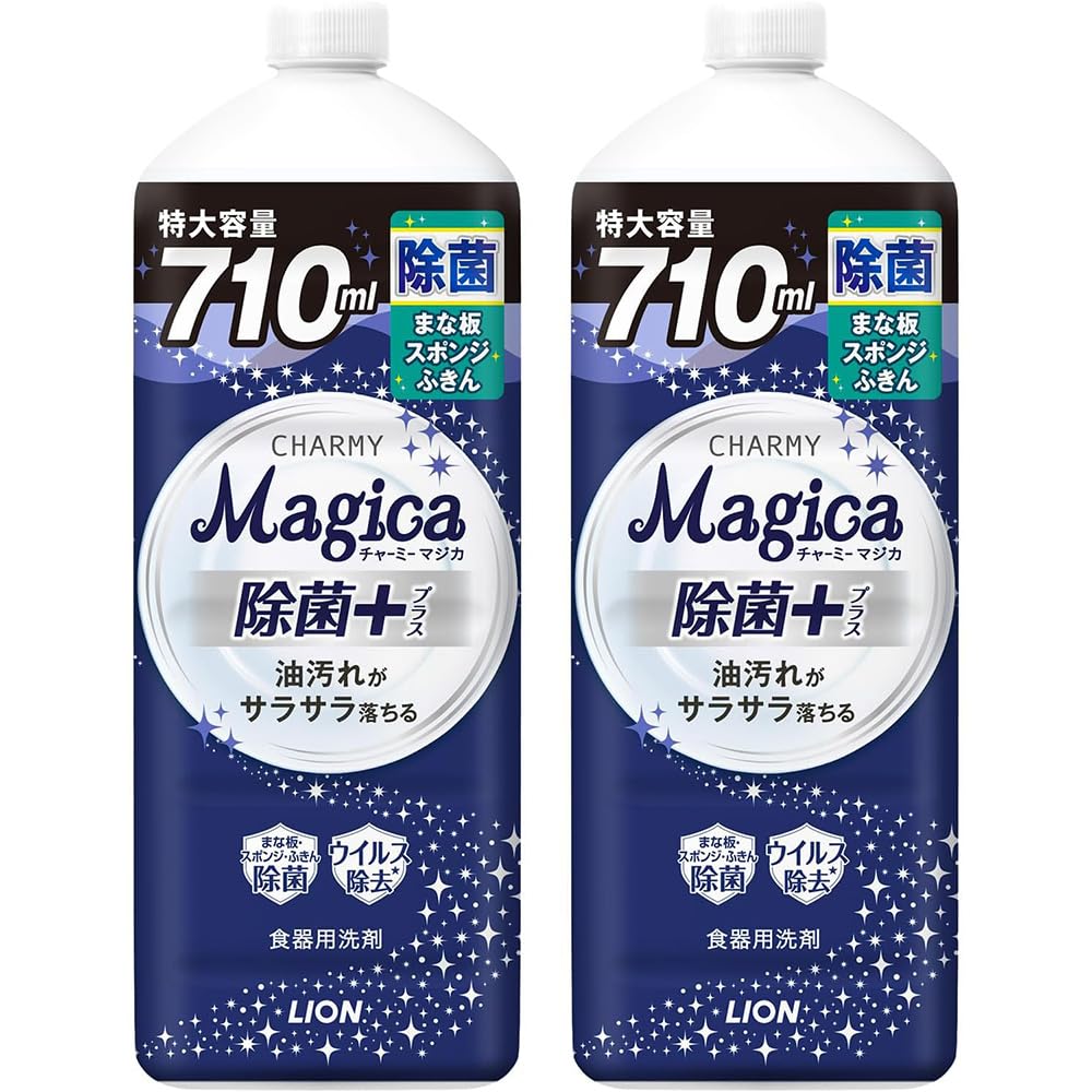 LION CHARMY Magica 除菌プラス シトラスグリーンの香り 詰替用 710ml ×2 CHARMY Magica 台所用洗剤 - 最安値・価格比較 - Yahoo!ショッピング