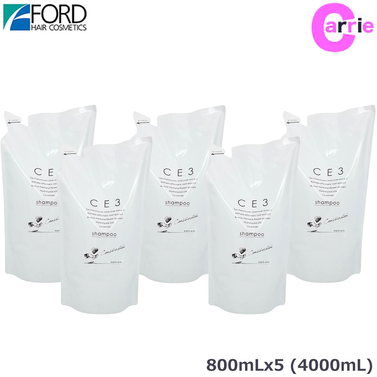 MIAN BEAUTY MIAN CE3 シャンプー リフィル 800ml×5個 CE3 ヘアシャンプー - 最安値・価格比較 - Yahoo!ショッピング｜口コミ・評判からも探せる