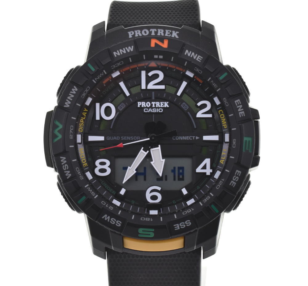 CASIO PRO TREK PRT-B50 Series メタルバンド PRT-B50YT-1JF （ブラック） PRO TREK PRT-B50 メンズウォッチ - 最安値・価格比較 ...
