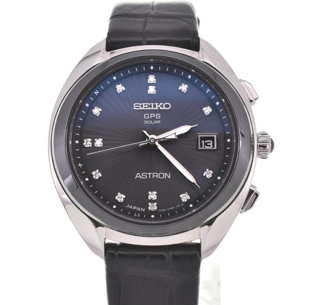 SEIKO ASTRON Global Line Ladies クロコダイルバンド STXD001 （ブラック） ASTRON Global ...