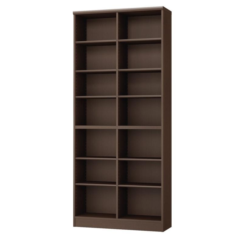 大洋 Shelfit エースラック/カラーラック W865×D310×H2000mm AR/NC2090 （ダークブラウン） 本棚、書棚 ...