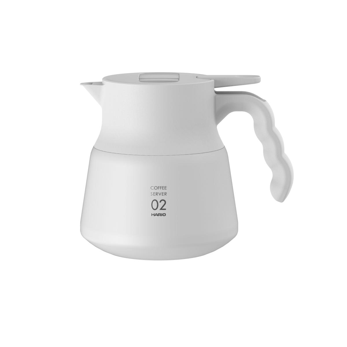 HARIO HARIO ハリオ V60 保温ステンレスサーバーPLUS 600ml VHSN-60-W（ホワイト） 魔法瓶ポット - 最安値 ...