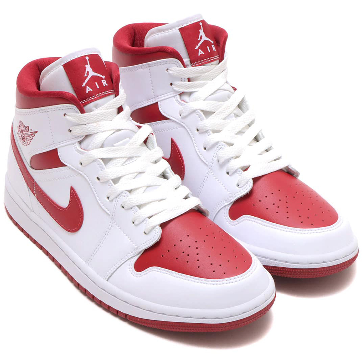 NIKE WMNS AIR JORDAN 1 MID "REVERSE CHICAGO" BQ6472-161 （ホワイト/パメグラネット ...
