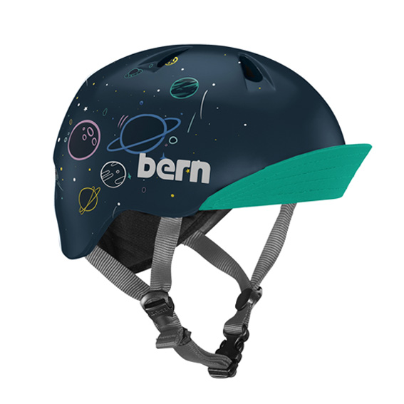 bern bern NINO XS-Sサイズ（48-51.5cm）METALLIC SPACE SPLAT 子ども用ヘルメット（自転車 ...