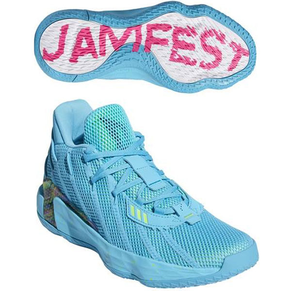 adidas DAME 7 "JAM FEST" FZ1050 （シグナルシアン/チームショックピンク/チームソーラーグリーン） DAME ...